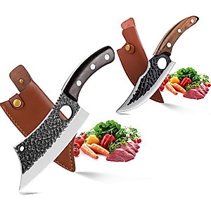 DRAGON RIOT Viking Knife Butcher Knife Meat Knife Outdoor BBQ Camping Knife