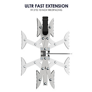 Sulythw X Chocks Wheel Stabilizer for Travel Trailers PRO [Specially Designed for Travel Trailers] Camper Wheel Chock Scissor Anti-Move Tire RV Accessories and Parts Multi-Function Wrench