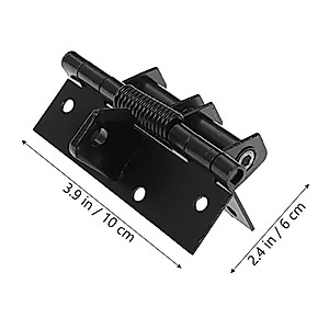 DOITOOL 4pcs 90 Automatic Closing Hinge Self Closing Door Hinges Exterior Door Hinges Heavy Duty Door Closer Furniture Parts Hinges Heavy Duty Door Hinges Black Matte Spring Door Hinge