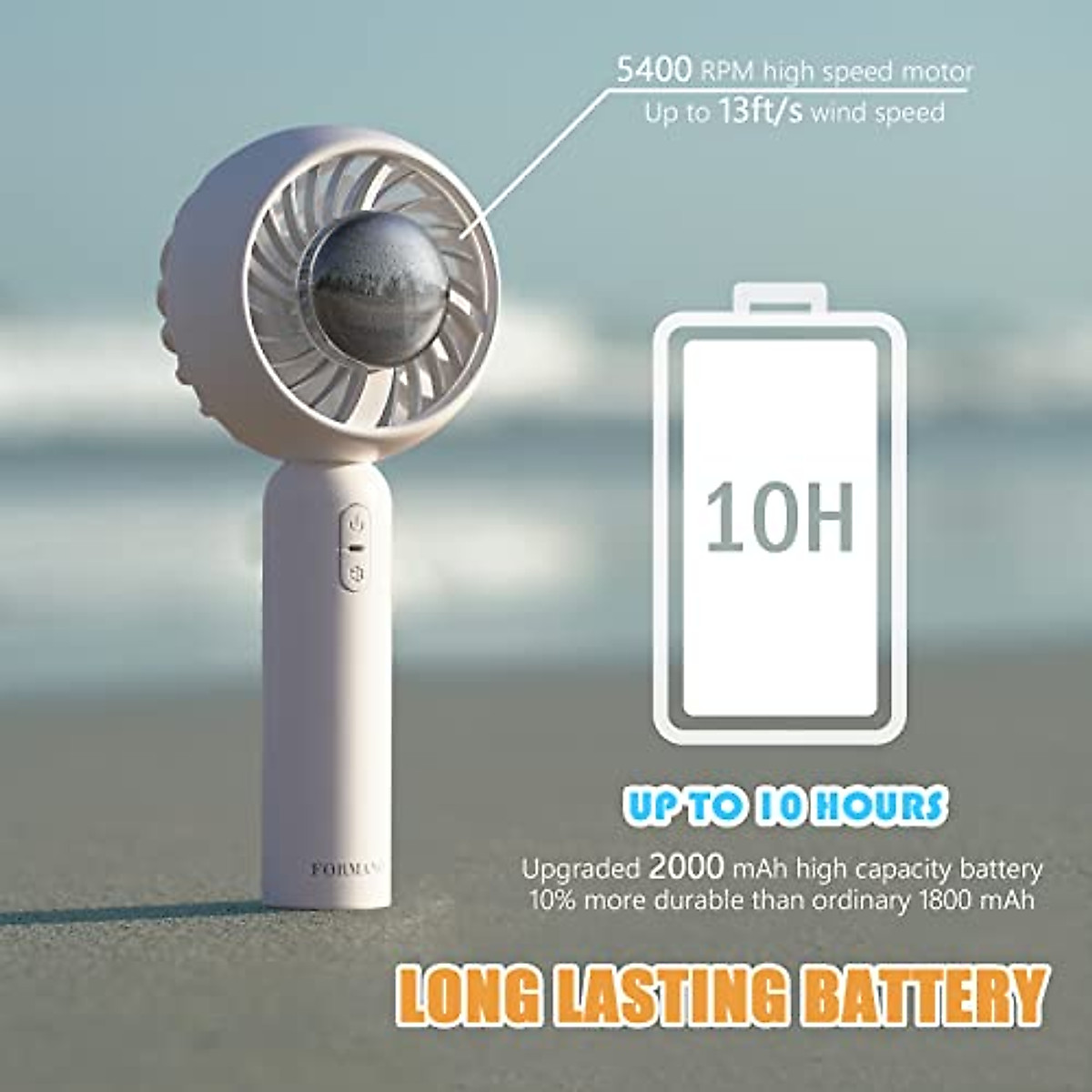 Formano Air Conditioner Fan – The GENUINE Portable Ice Cooling Refrigerating Pad Handheld Cooling Fan That Blows Cold Air