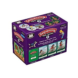 Super Duper Publications | Sequencing Regular and Irregular Verb Tenses Set 2 Fun Deck | Communication and Early Reader Skills Flash Cards | Educational Learning Materials for Children