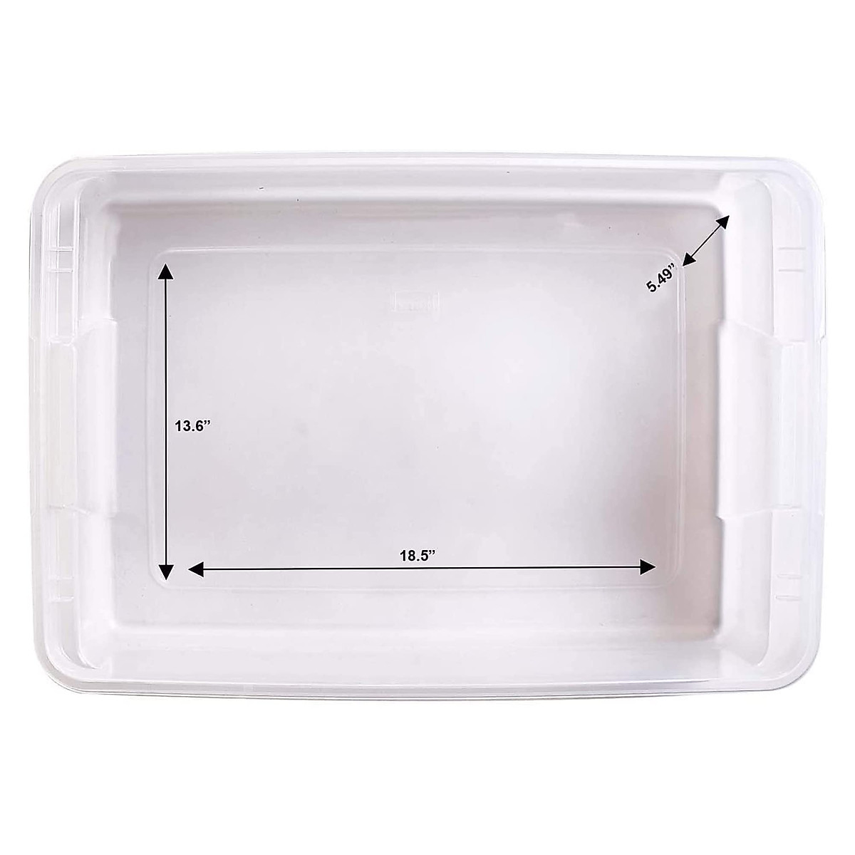 HOMZ Snaplock Multipurpose 28 Quart Clear Stackable Storage Container Bins with Tight Seal Lids for Indoor Home Organization, (4 Pack)