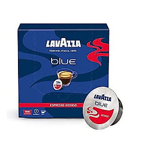 Lavazza BLUE Capsules, Espresso Intenso Coffee Blend, Dark Roast - Pack of 200 (2 Boxes of 100 capsules) (200 Capsules)