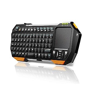 Mini Wireless Keyboard with Touchpad for Smart TV Projector Compatible with Android iOS Windows