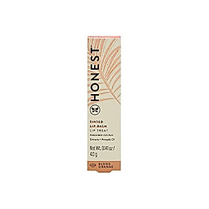 Honest Beauty Tinted Lip Balm | Antioxidant-rich Acai Extracts + Avocado Oil | EWG Certified, Vegan, Cruelty Free | Blood Orange