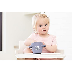 Bella Tunno Happy Snacker – Spill Proof Snack Cups for Toddlers and Babies, Snack Containers Made from Silicone BPA Free, Soft Opening & Removable Lid (Baby Got Snacks)