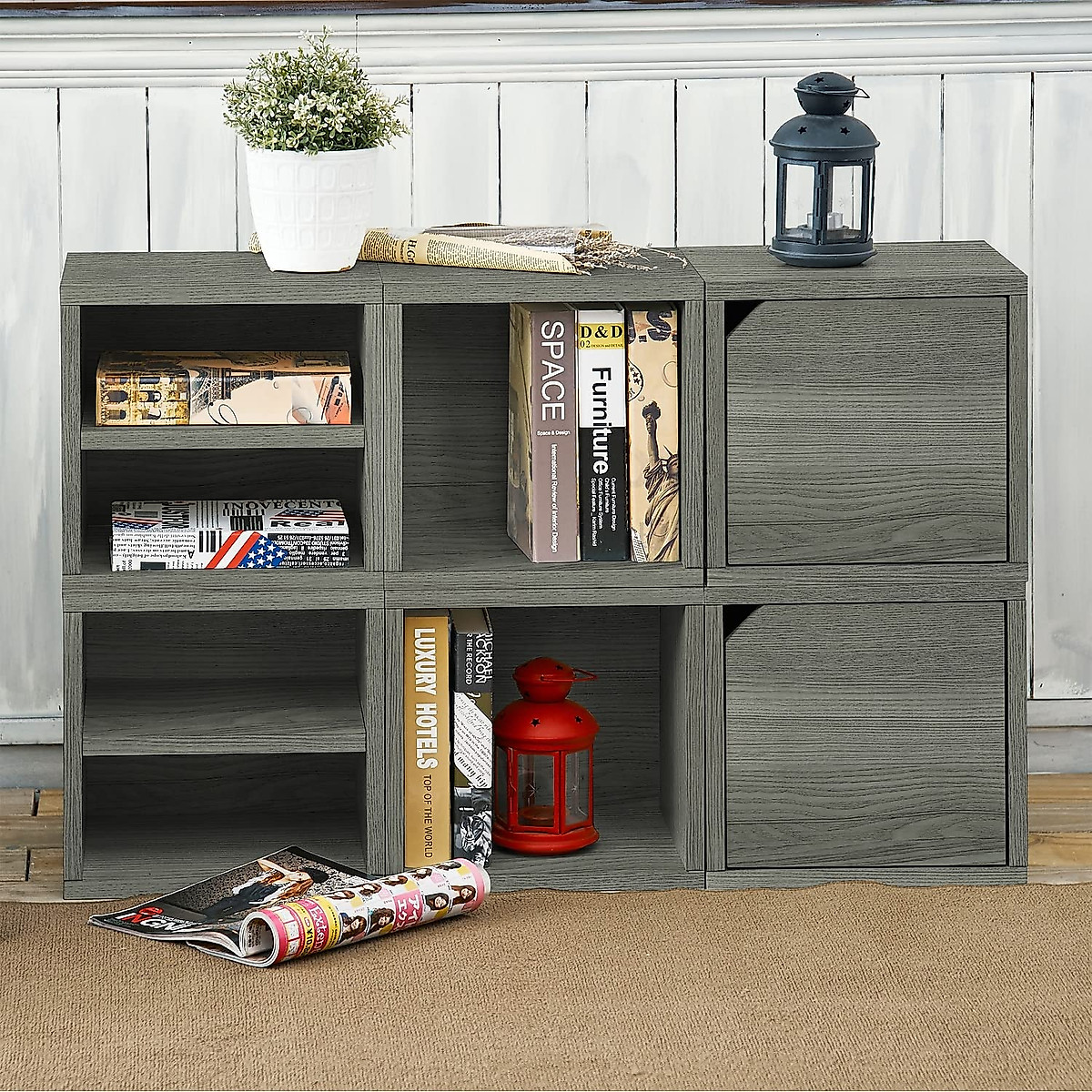 Way Basics Closet Organizer and Storage - Modular Connect Door Cube (Tool-free Assembly)