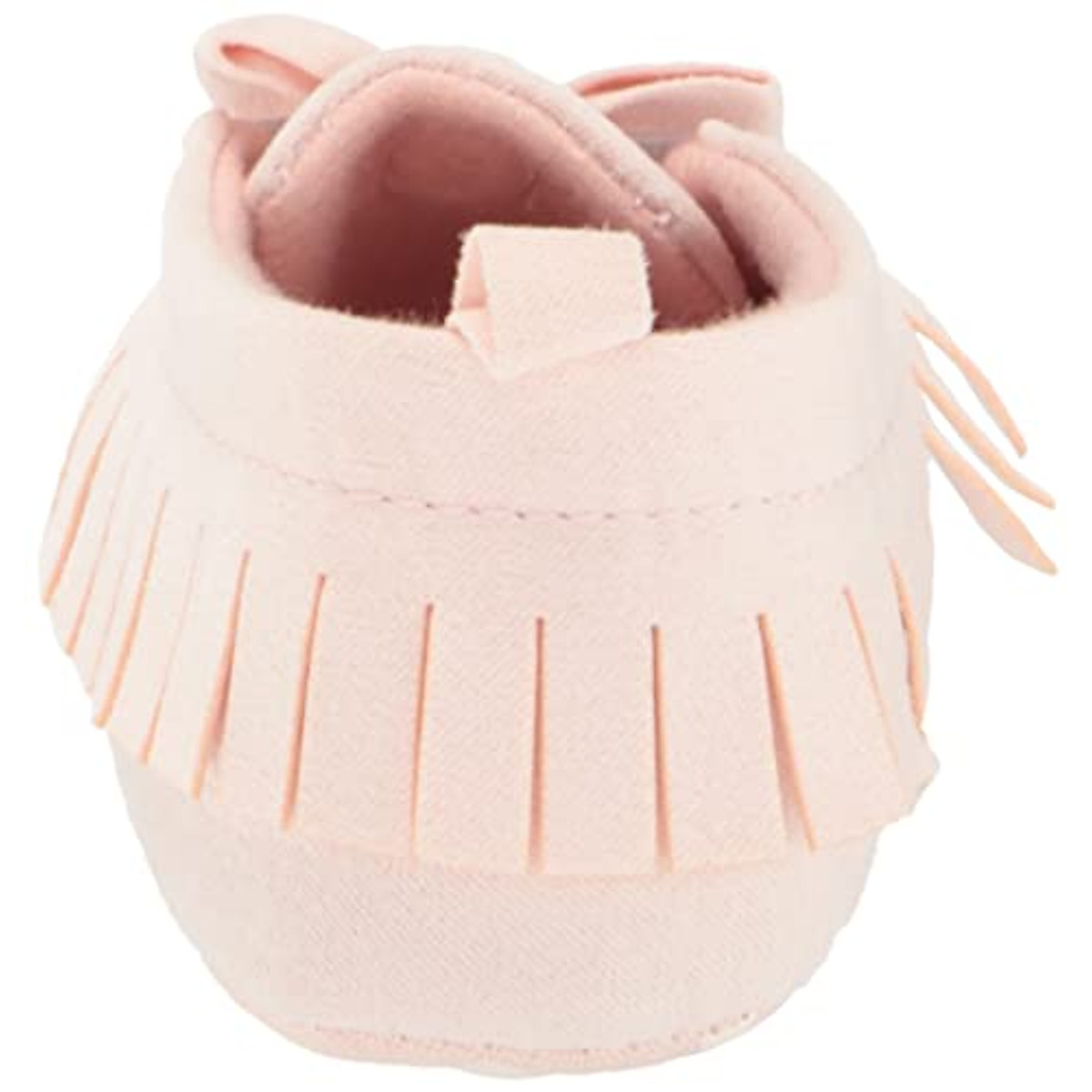 Gerber Baby Moccasins Crib Shoes Newborn Infant Neutral Boys Girls, Pink Fringe, 3 6 Months Unisex