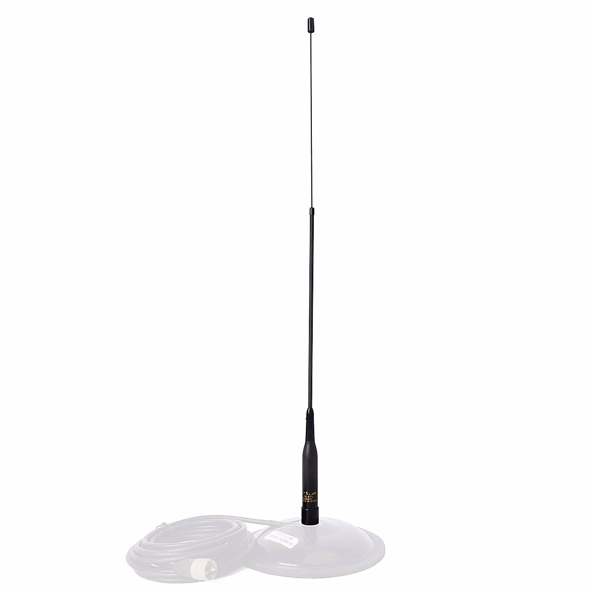 HYS Tri-Band VHF UHF 137-174/180-260/400-480MHz 100W 20inch 2.15dBi/5.2dBi PL-259 UHF Male Soft Telescopic Antenna for Yaesu Kenwood Motorola Taxi Bus Vehicle Amateur Ham Mobile Radio Transceiver