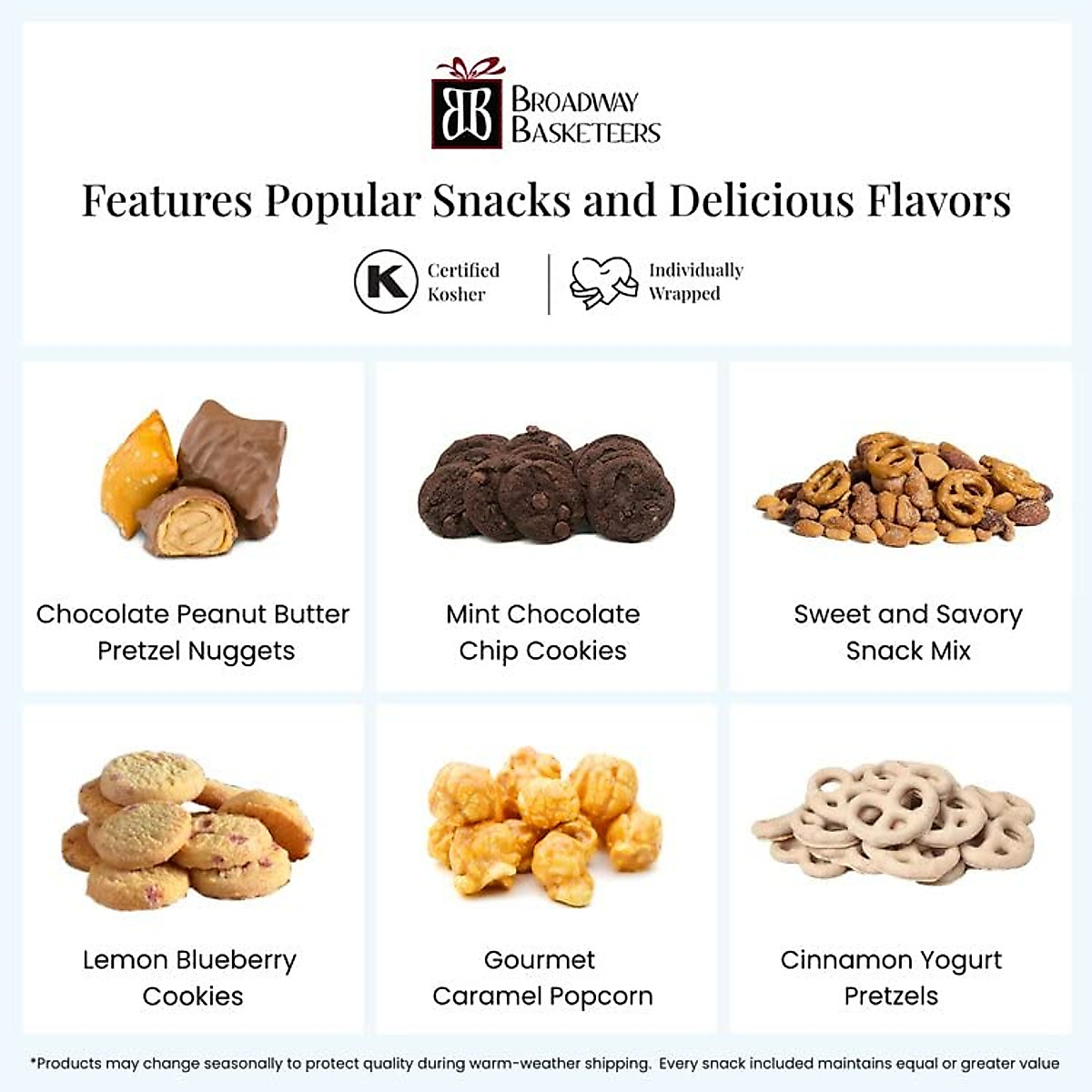 Broadway Basketeers Gourmet Chocolate Food Gift Basket Snack Gifts for Women, Men, Families, College – Delivery for Holidays, Appreciation, Thank You, Congratulations, Corporate, Get Well Soon, Care Package