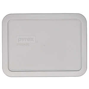 Pyrex 7210-PC 3-Cup (1) Grey & (1) Blue Food Storage Plastic Lids