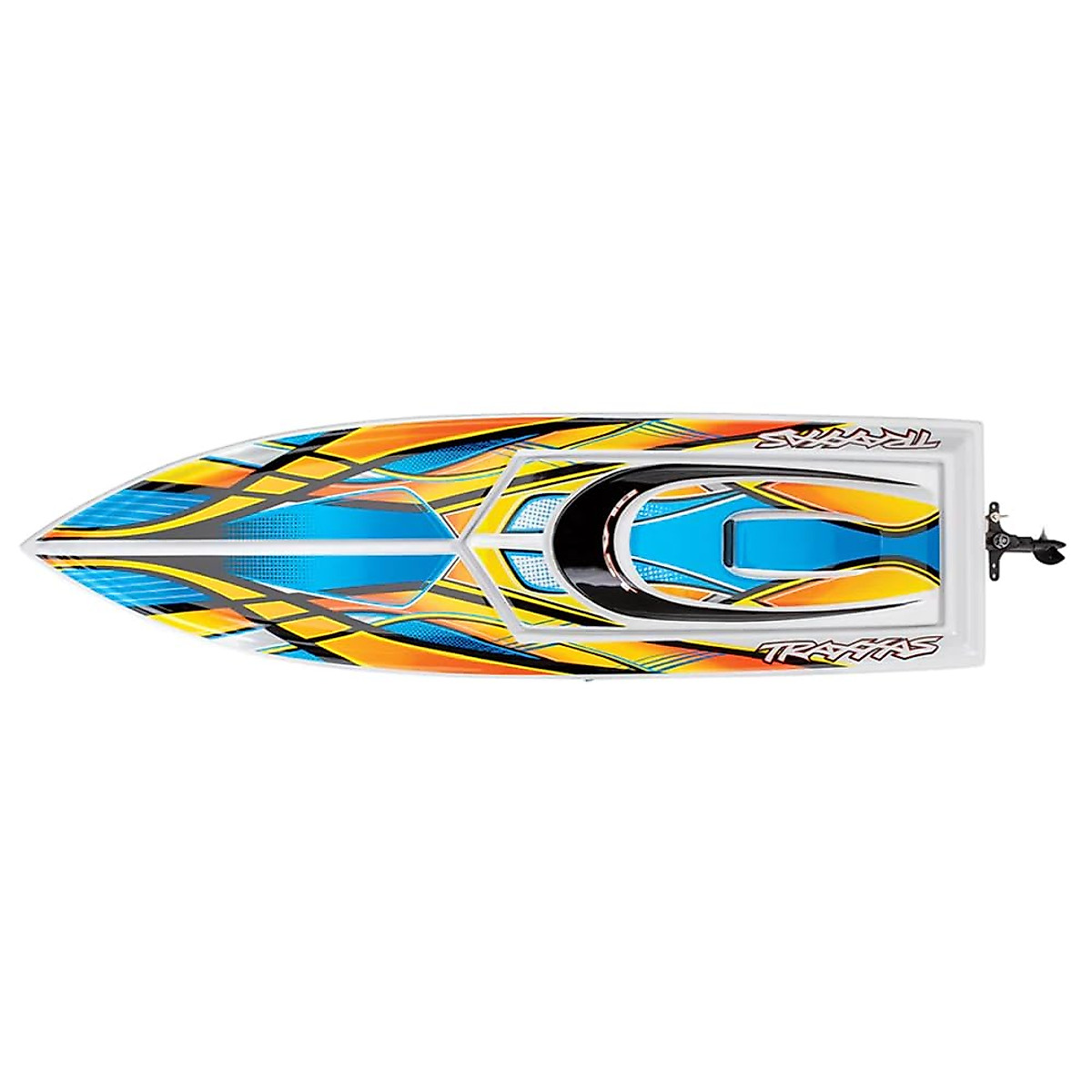 Traxxas 38104-1 Blast Fully Assembled Remote Control Electric Racing Boat with Radio System, NiMH Battery, Charger, and Waterproof Speed Control, Orange