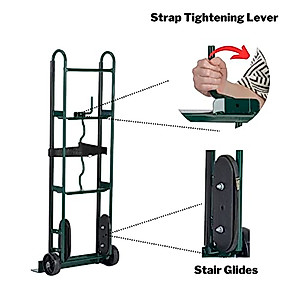 Harper Trucks 6781 Appliance Hand Truck, Dark Green
