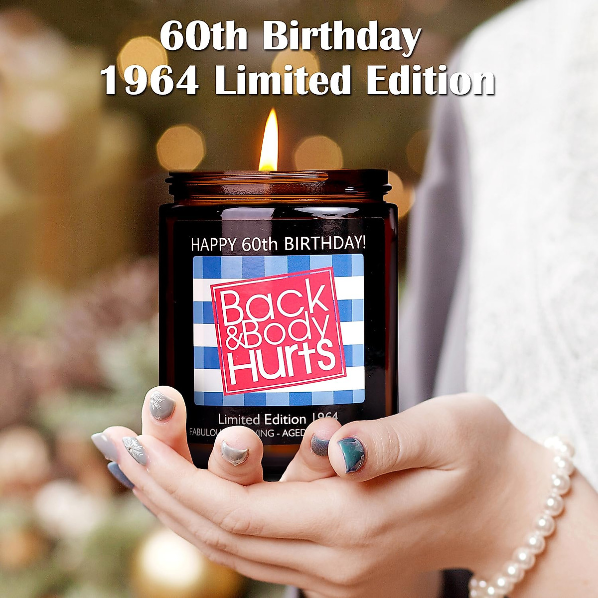 60TH Birthday Gifts for Women Men, Happy 60th Birthday Decorations for Women Men, 60th Birthday Gift Ideas, 60 Year Old Birthday Gifts for Women Men Him Her Mom Dad Wife Husband Friends Sister