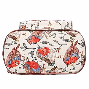 Signare Tapestry women Backpack Casual Daypack Robin Design (DAPK-ROB)