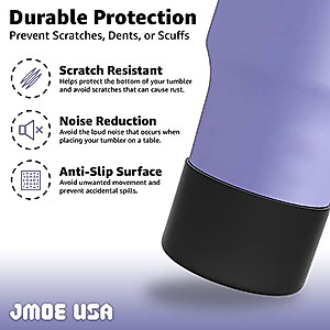 Jmoe USA Silicone Sleeve for Owala 40oz Tumbler | Fits Handle Tumbler Only | Anti-Slip Boot | Protects Against Dents & Scratches | Protector for Bottom of Cup | Made of Durable BPA Free Silicone