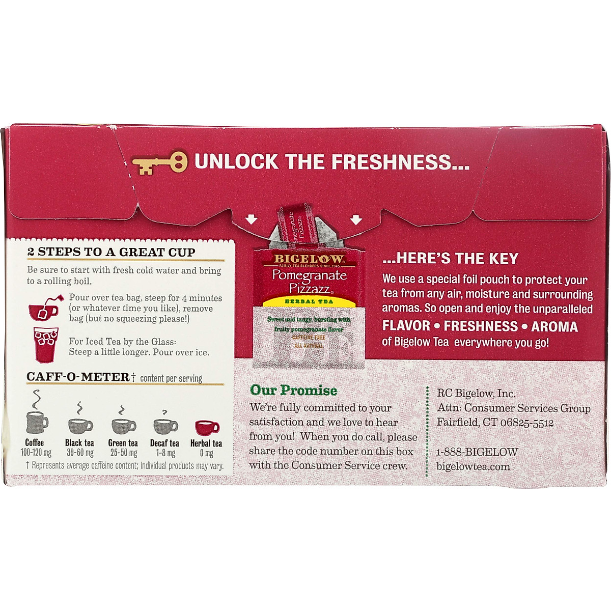 Bigelow Tea - Herb Tea Pomegranate Pizzazz - 20 Tea Bags