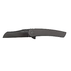 Ontario Knife OKC Carter Prime Titanium Flipper Knife, 8", Gray/Silver