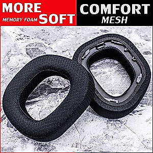 DIMOST HS80 Ear Pads Compatible with HS80 Headset I Thicker Enhanced Memory Foam - More Breathable Mesh