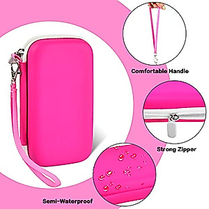 Case Only Compatible with Texas Instruments TI-30XIIS Scientific Calculator, Travel Office Calculators Storage Holder Bag with Extra Mesh Pocket for Pens, USB Cables and Accessories (Bag Only) - Red