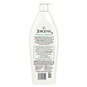 Jergens Daily Moisture Dry Skin Moisturizer, Hand and Body Lotion, with HYDRALUCENCE blend, Silk Proteins, and Citrus Extract, 21 Oz