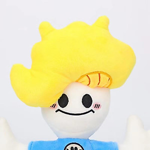 Nieqn Bryson and Ham Plush, Cute Cartoon Anime Bryson and Ham Plush,Soft Stuffed Plush Toy Sofa Decor Pillow Collection Toy，Yellow Plush Boy Plush Toys Gift for Kids Children