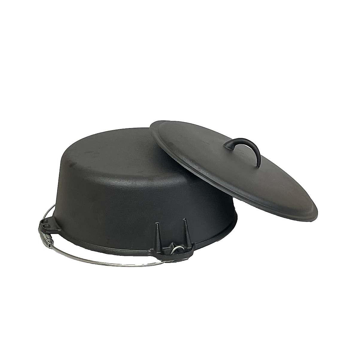 Cuisiland Seasoned 12 Quart 14 inch Cast Iron Dutch Oven Dome Lid