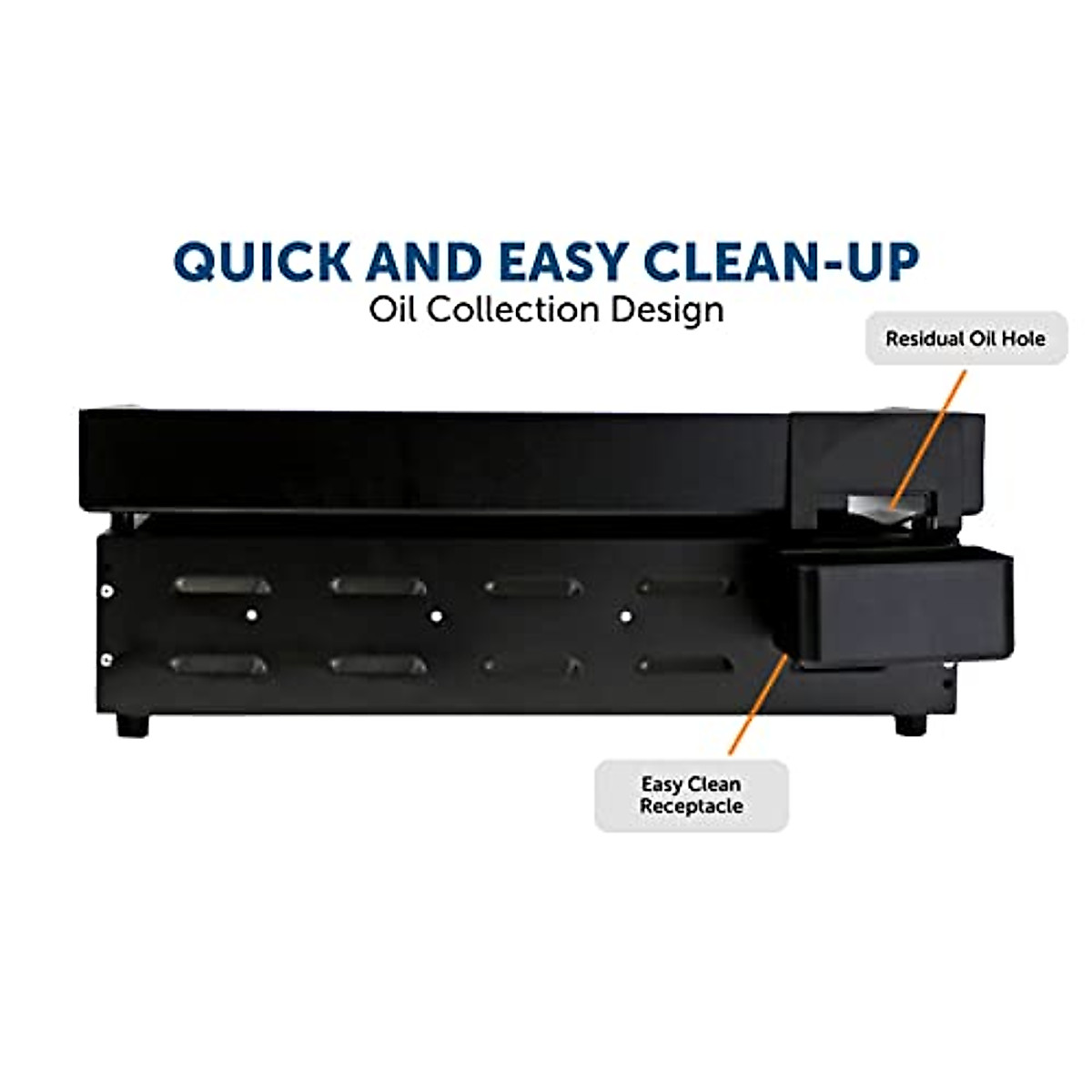 Flame King YSNFM-HT-120DB Double Burner Flat Top Outdoor BBQ Grill, Portable Propane Gas Griddle for Camping and Tailgating, 22 inches, Black