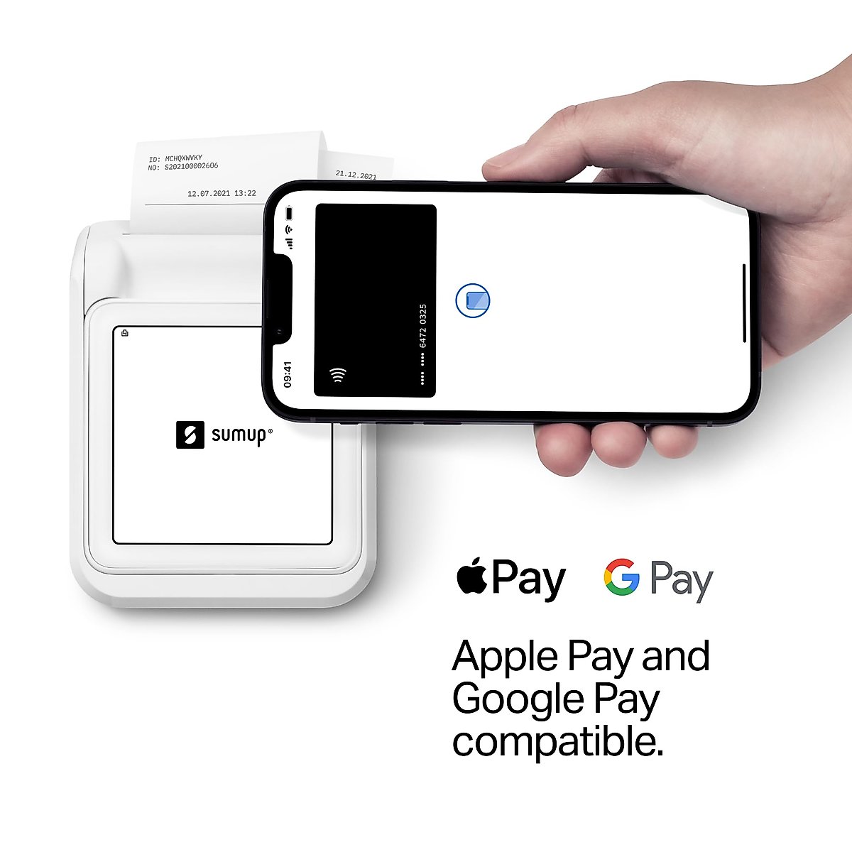 SumUp Solo + Printer Bundle - Credit Card Payment Card Reader. Full Touch-Screen Interface with Free SIM Card and Mobile Data (SumUp Solo + Printer)