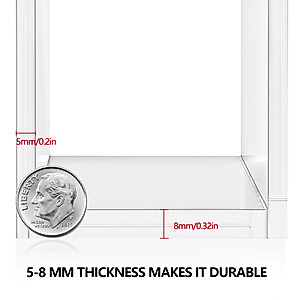 HBlife Napkin Holder, Acrylic Dining Table Dispenser for Cocktail Tissue, Clear Containers for Organizing Kitchen Paper