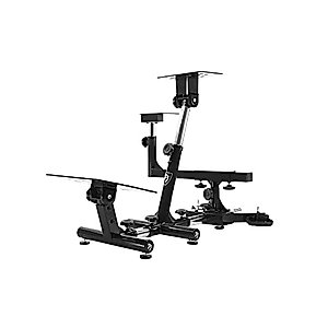 Arozzi Velocita Universal Racing Simulator Cockpit Compatible with Most Racing Sim Gear and Gaming Chairs Collapsible Telescopic and Portable - Black