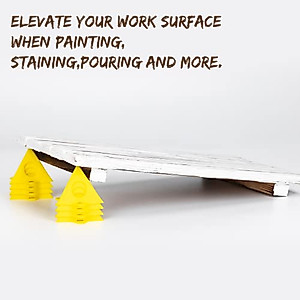 KATA 32pcs Pyramid Stands Painter's Painting Stands,Mini Cone Paint Stands for Canvas and Door Risers Support,Cabinet Paint Pouring