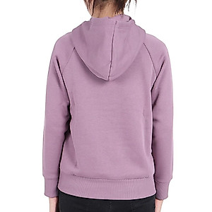Under Armour Womens Rival Fleece Big Logo Hoodie, (500) Misty Purple / / White, X-Large