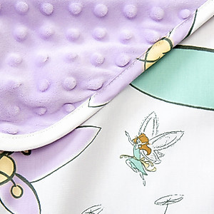 JumpOff Jo - Toddler Nap-Mat - Sleeping Bag for Kids with Removable Pillow and Ultra Soft Blanket for Preschool, Daycare, and Sleepovers - Fairy Blossoms