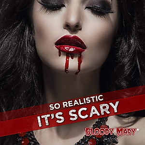 Bloody Mary Fake Blood Makeup Spray - 0.25oz - for Theater and Costume or Halloween Zombie, Vampire and Monster Dress Up