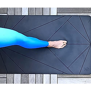 TVLA Yoga Align[MAT] V1 | Alignment-Based Engraved Markers | Non-Slip and Sweat Absorbing Workout Mat | Extra Long to Provide Breathing Space 25 in x 70 in…