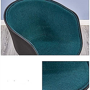RENSLAT Case for Dining Chair, Study Chair, Fabric, Balcony, Leisure Backrest, Handrail, Metal, for Negotiations (Color : F)