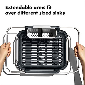 OXO Good Grips Extendable Over-The-Sink Aluminum Dish Rack