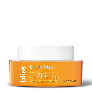 Bliss Vitamin C Eye Cream – Brightening & Hydrating Anti-Aging Treatment with 3-O-Ethyl Ascorbic Acid, Tri-Peptide & Licorice Root – Reduces Fine Lines, Boosts Collagen & Firms, 0.5 fl oz