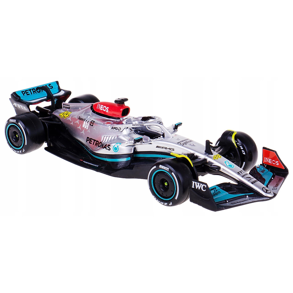 AMG F1 W13 E Performance #44 Lewis Hamilton F1 Formula One World Championship (2022) 1/43 Diecast Model Car by Bburago 38065LH