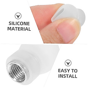 1 Set Stethoscope Diaphragm Ear Tips for Silicone Diaphragms White Ear Plugs Stethoscope Ear Tips Replacement Diaphragm for Stethoscope Earphone Suite Child