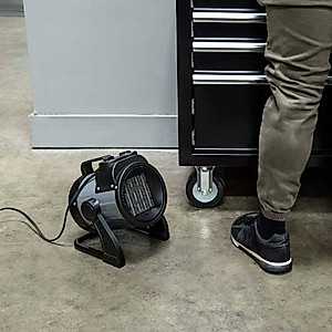 NewAir NGH160GA00, 120V Electric Portable Garage Heater, Heats Up to 160 Square Feet, Garge, Black and Gray