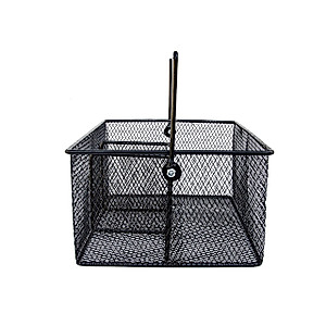 Maypes Utensil Caddy -Silverware Caddy for Parties, Spoon Holder, Buffet Organizer for Condiments, Napkin, Forks, Knives -Stainless Steel Flatware Caddy for Home, Picnics or Entertaining Evens (Black)