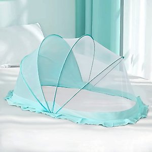 EDSONWADE Folding Baby Crib Mosquito Net, High Density Grids Portable Mosquito Net for Baby and Kids Portable Bassinet, Lightweight Oval Crib Anti-Bug Net, Folding Crib Tent Sun Shelter
