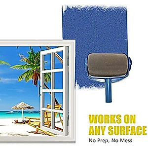 TOURACE® 9Pcs/set Paint Roller Set with Sticks Paint Roller Pro Transform Your Room in Just Minutes Quickly Decorate Runner Tool Painting Brush Set.