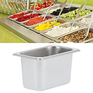 Buffet Food Pans, Stainless Steel Square Pan Restaurant Pans Steam Table Pan Hotel Pan Containers Insulation Counter Basin for Canteen Hotels Kitchen