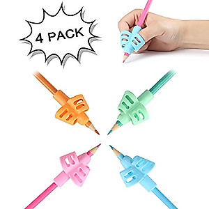 Mr. Pen- Pencil Grips for Kids Handwriting, 4 Pack, Pencil Grips, Pencil Grip, Kids Pencils Grip, School Supplies, Grip Pencils for Kids, School Supplies for Kids, Pencil Holder for Kids, Pen Grip