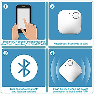 10 Pcs Key Finder Smart Item Locator GPS Tracker Electronics Kids Luggage Tracker Suitcase Tracking Devices Item Finders Compatible with Bluetooth-Compatible for Phone Watch Tablets Wallets Key