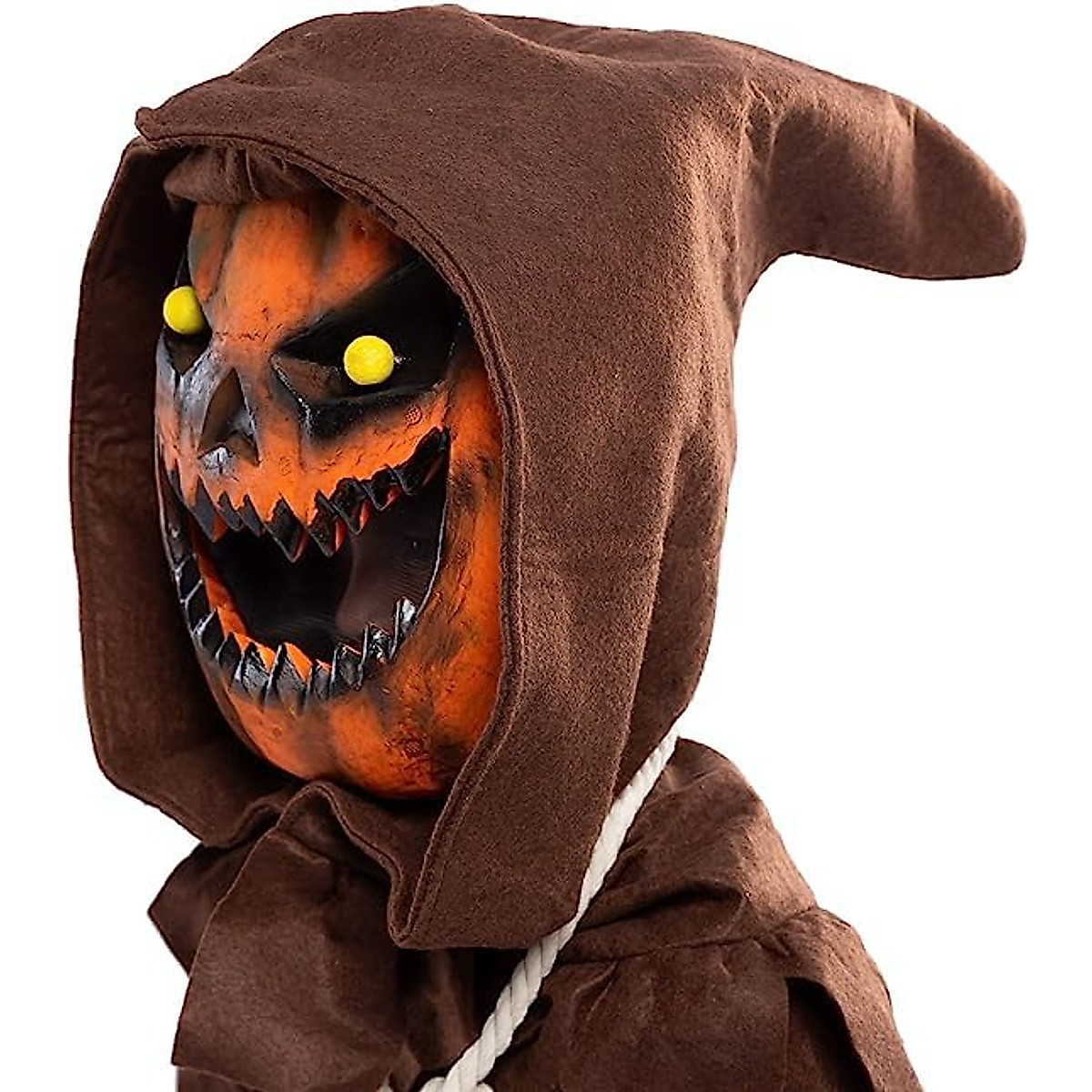 Spooktacular Creations Halloween Scary Scarecrow Pumpkin Bobble Head Costume w/Pumpkin Halloween Mask for Kids Role-Playing (XX-Large(14-16yr))