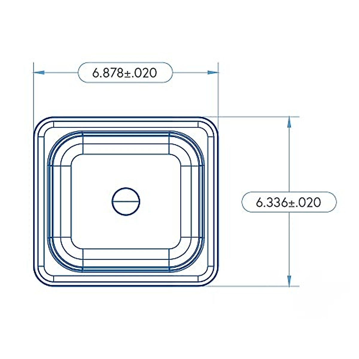 Carlisle FoodService Products StorPlus Plastic 1/6 Food Pan with Integrated Label For Restaurants, 2.5 Quarts, Clear
